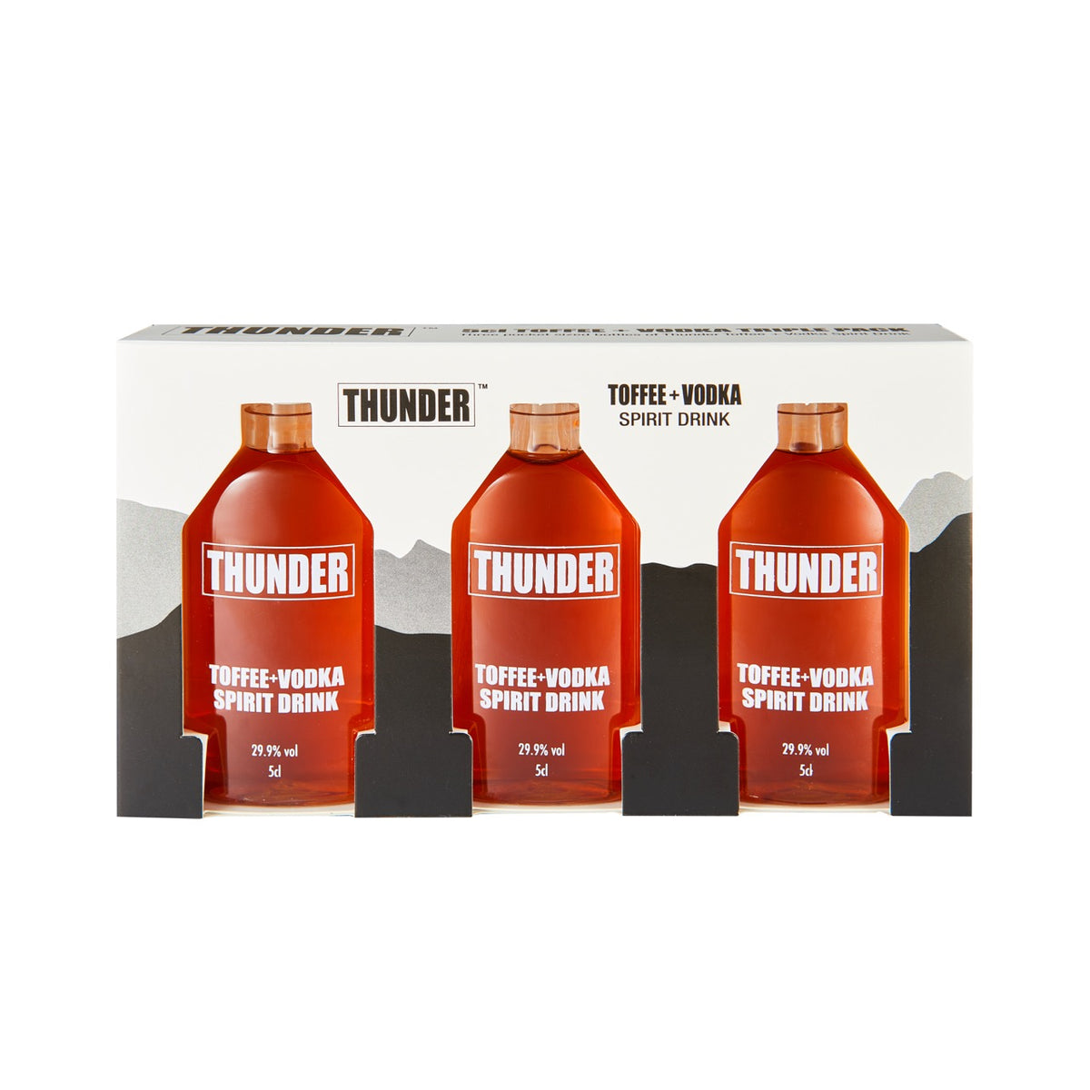 THUNDER TOFFEE + VODKA 3 5cl Packs – Thunder Drinks